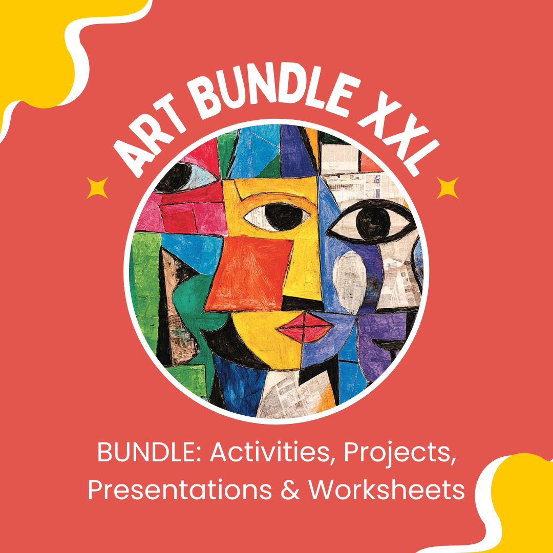 BUNDLE XXL: Complete Art Curriculum for Grades 5–9 – Workbook, Project ...